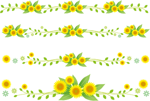 Sunflower Line vector. Free download. | Creazilla