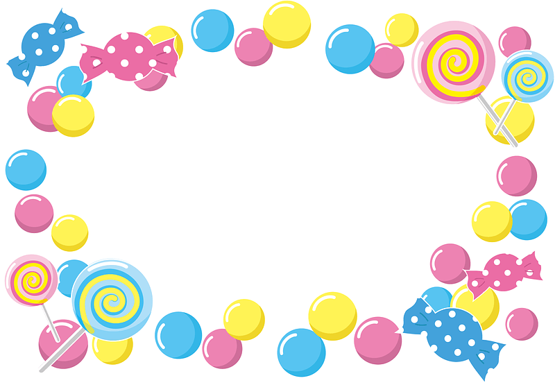 Candy Frame vector. Free download. | Creazilla