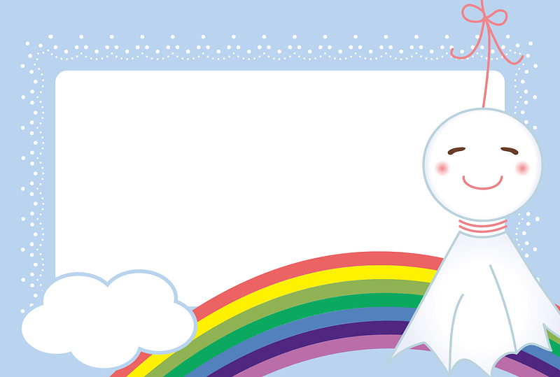 Rainbow Message Card - Free vector images on creazilla.com