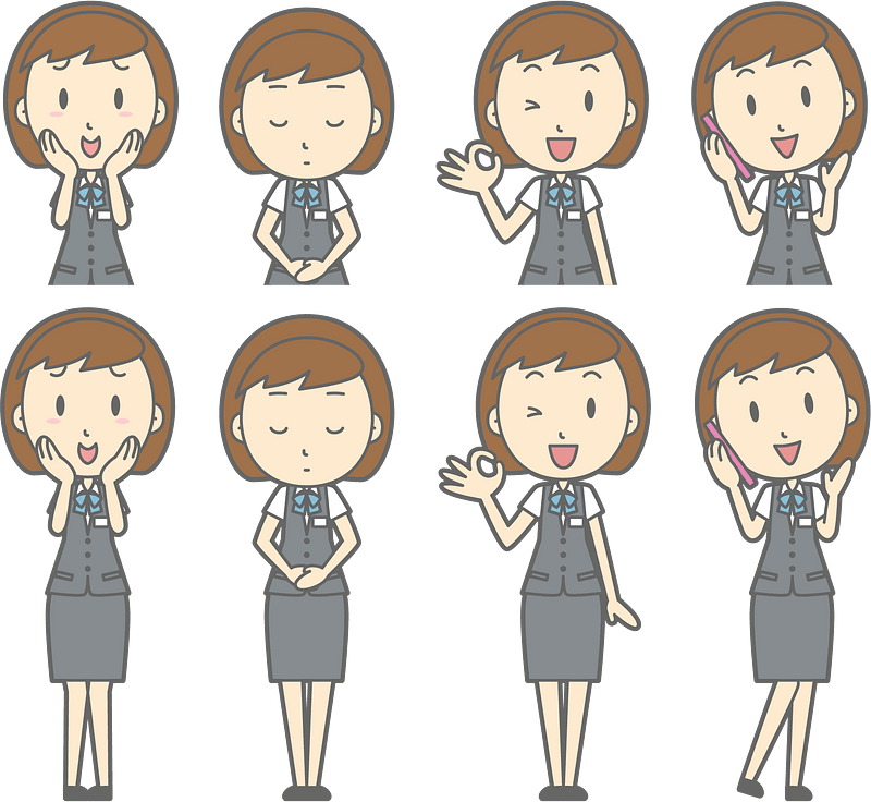 Office Lady vector. Free download. | Creazilla