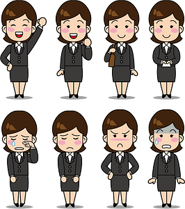 Businesswoman Office Lady vector. Free download. | Creazilla