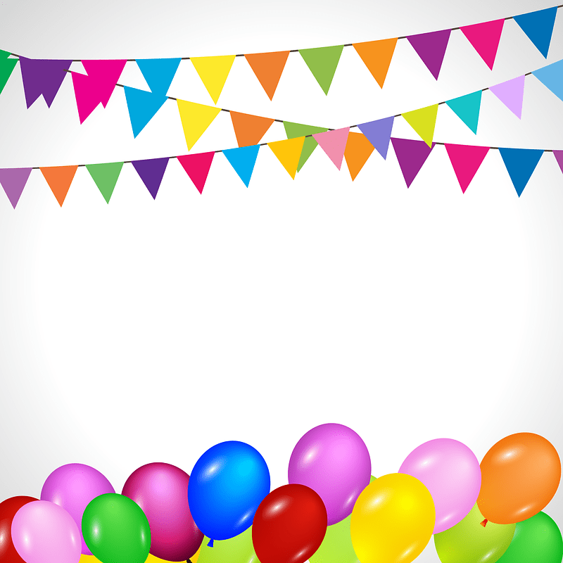 Balloon Border Vector