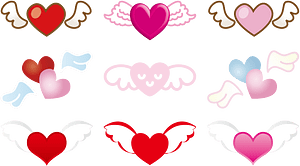 Heart Leaves vector. Free download. | Creazilla