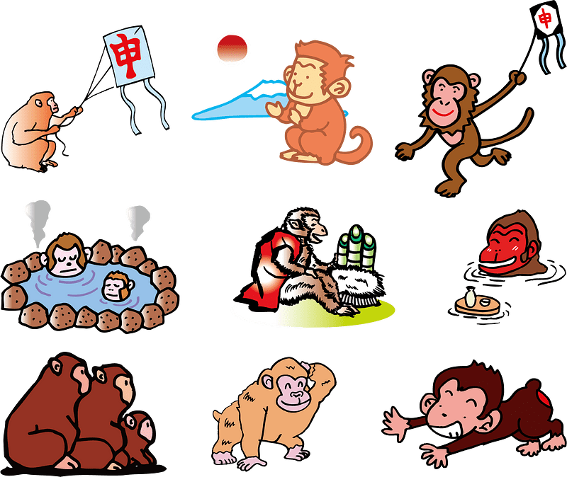 Monkey Animal vector. Free download. | Creazilla