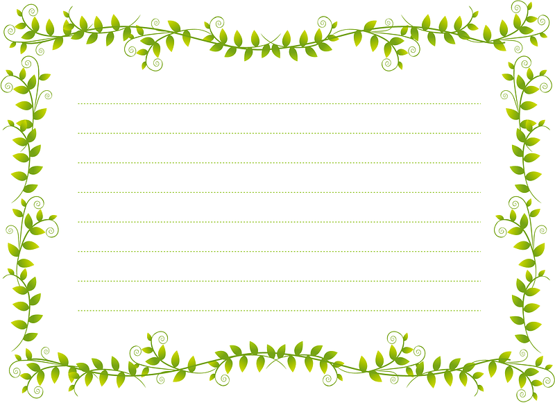 Leaves Letter Paper vector. Free download. | Creazilla