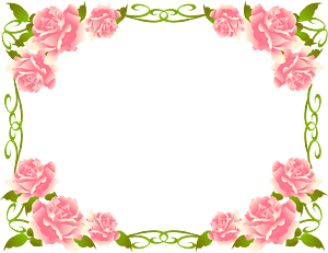 Rose Frame vector. Free download. | Creazilla