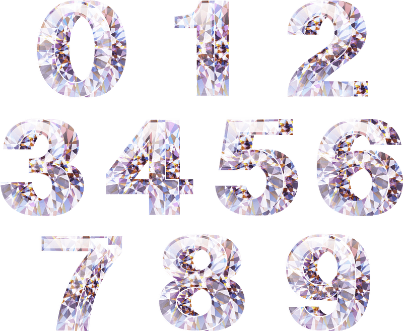 Number Diamond vector. Free download. | Creazilla