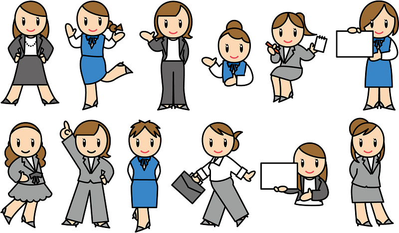Businesswoman Office Lady vector. Free download. | Creazilla