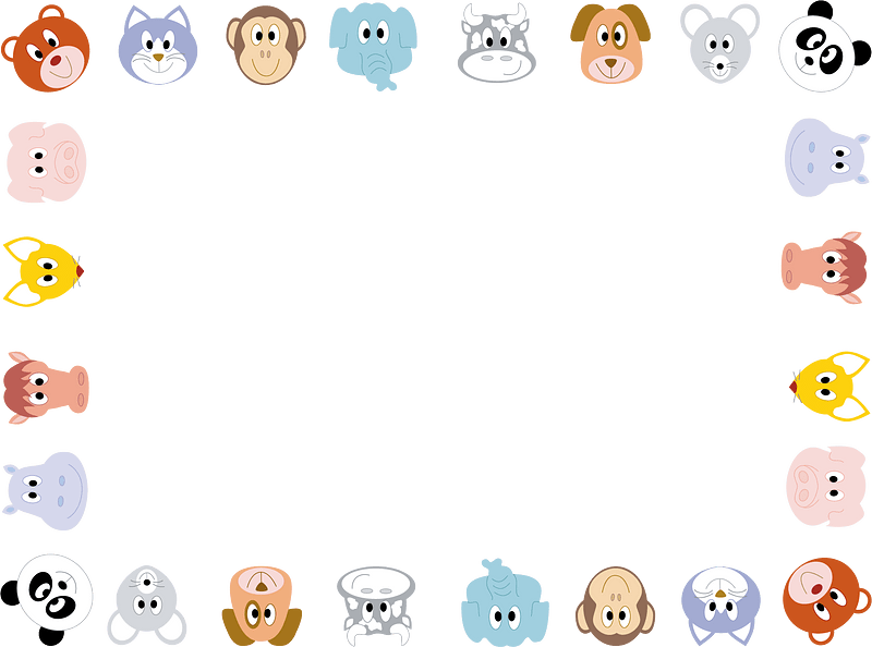Animal Frame vector. Free download. | Creazilla