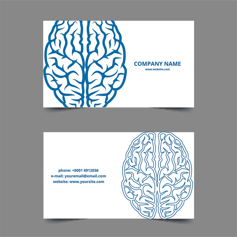 Brain card template - Free vector images on creazilla.com