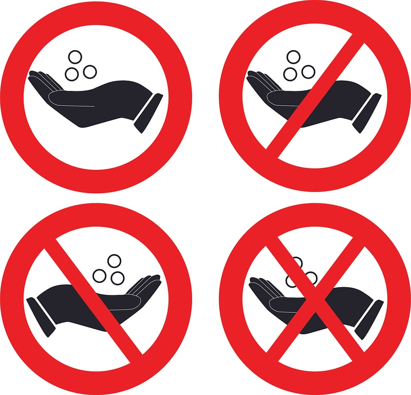 No begging sign vector. Free download. | Creazilla