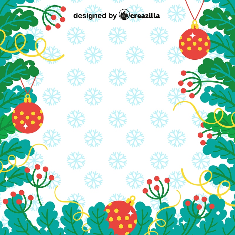 Christmas border vector. Free download. | Creazilla