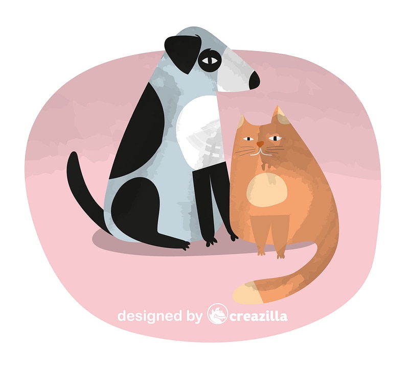 Dog and cat - Free vector images on creazilla.com