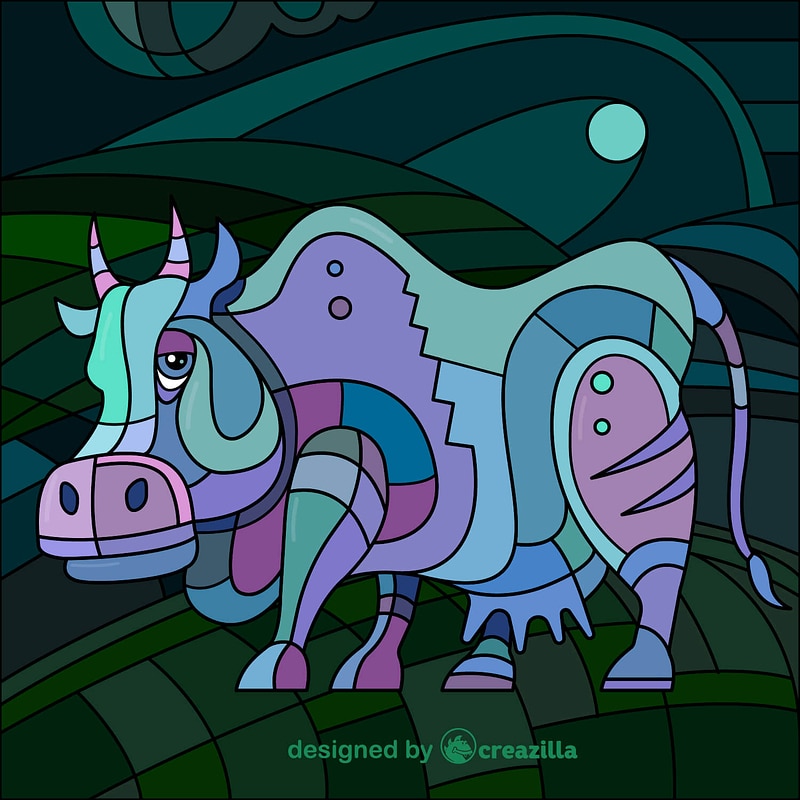 Steampunk Cow vector. Free download. | Creazilla