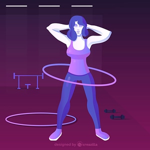 Hula hoop vector. Free download. | Creazilla